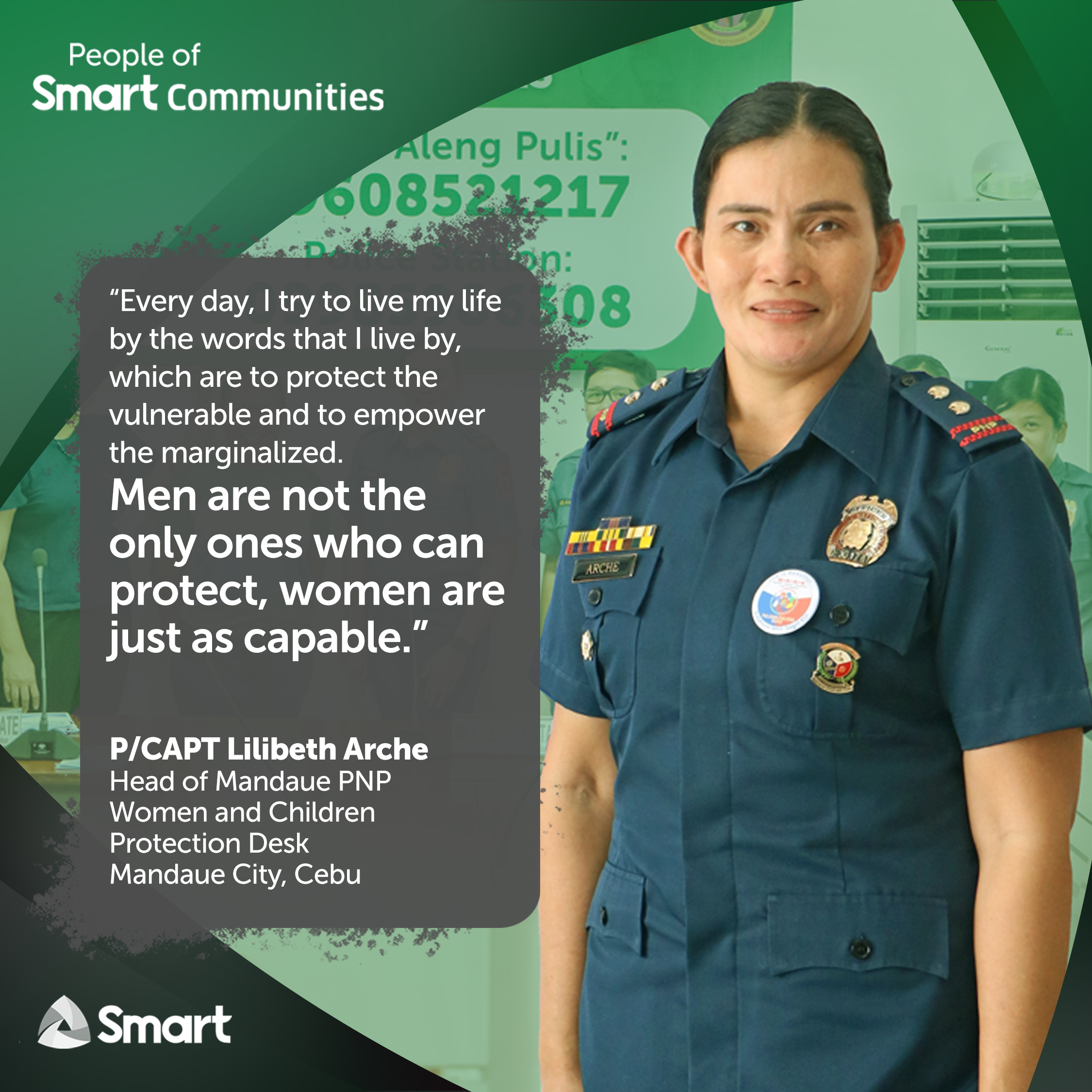 People of Smart Communities: P/CAPT Lilibeth Arche