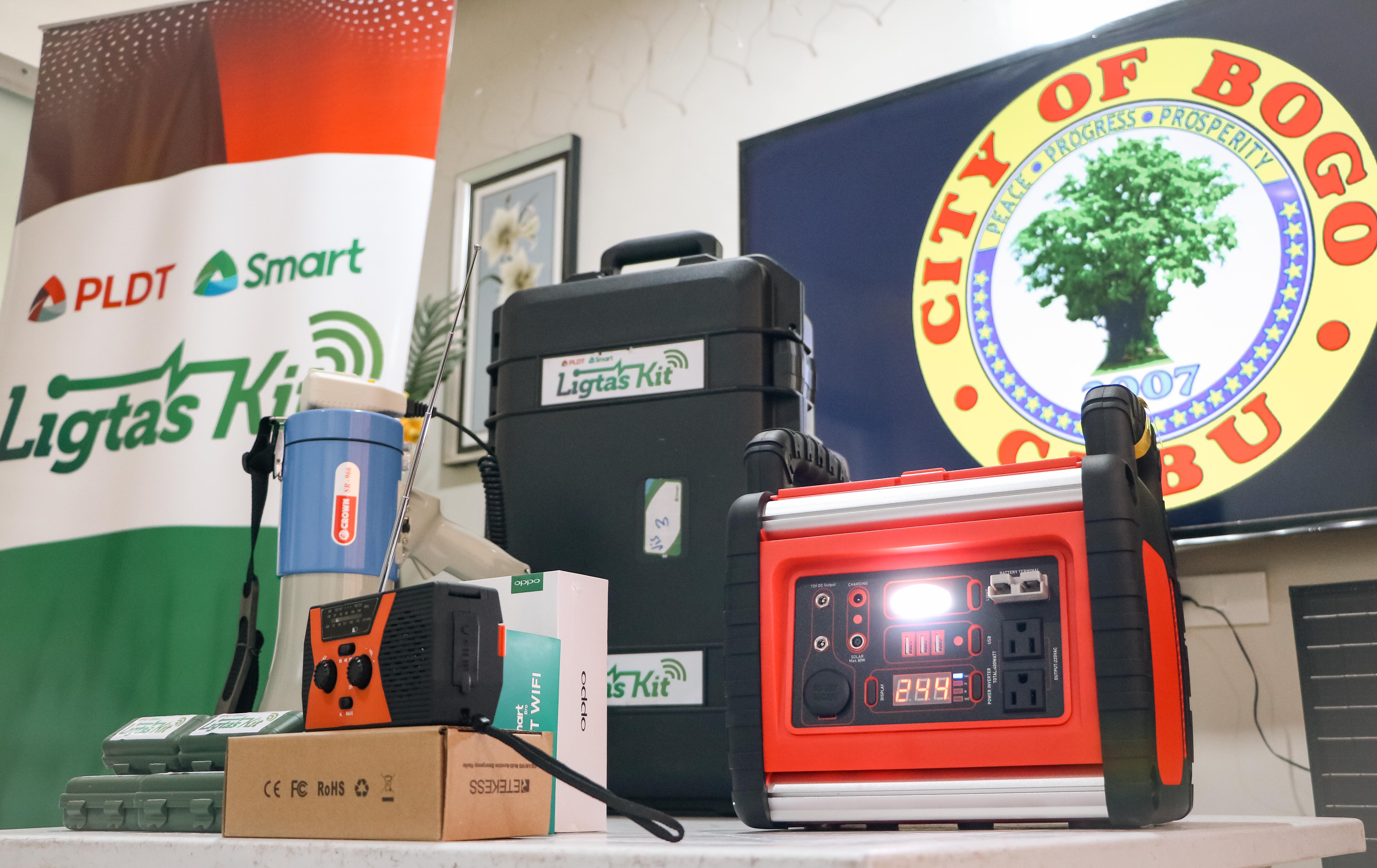 PLDT and Smart bring Ligtas Kit to Bogo City, boosting their emergency ...
