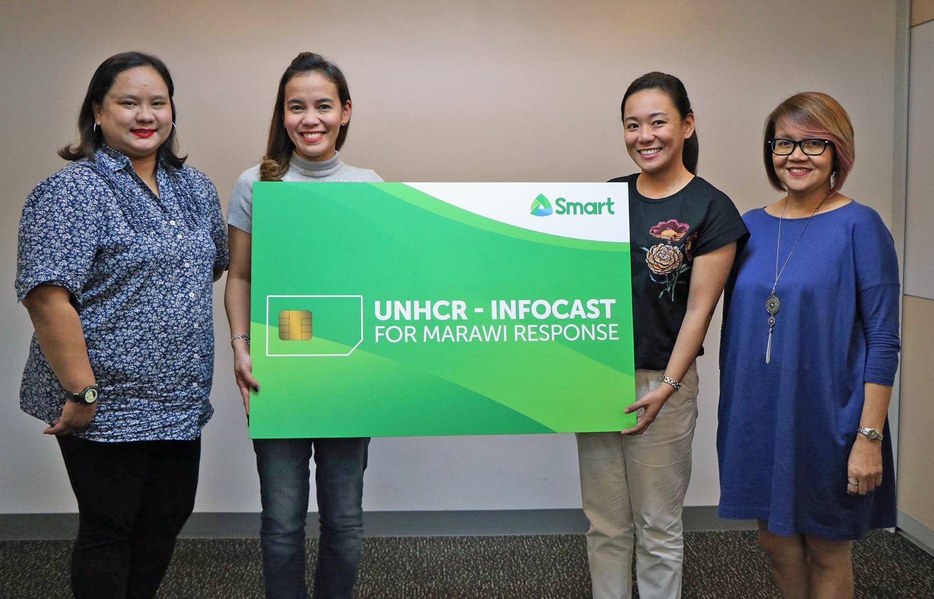 Marawi residents to benefit from UNHCR and Smart service