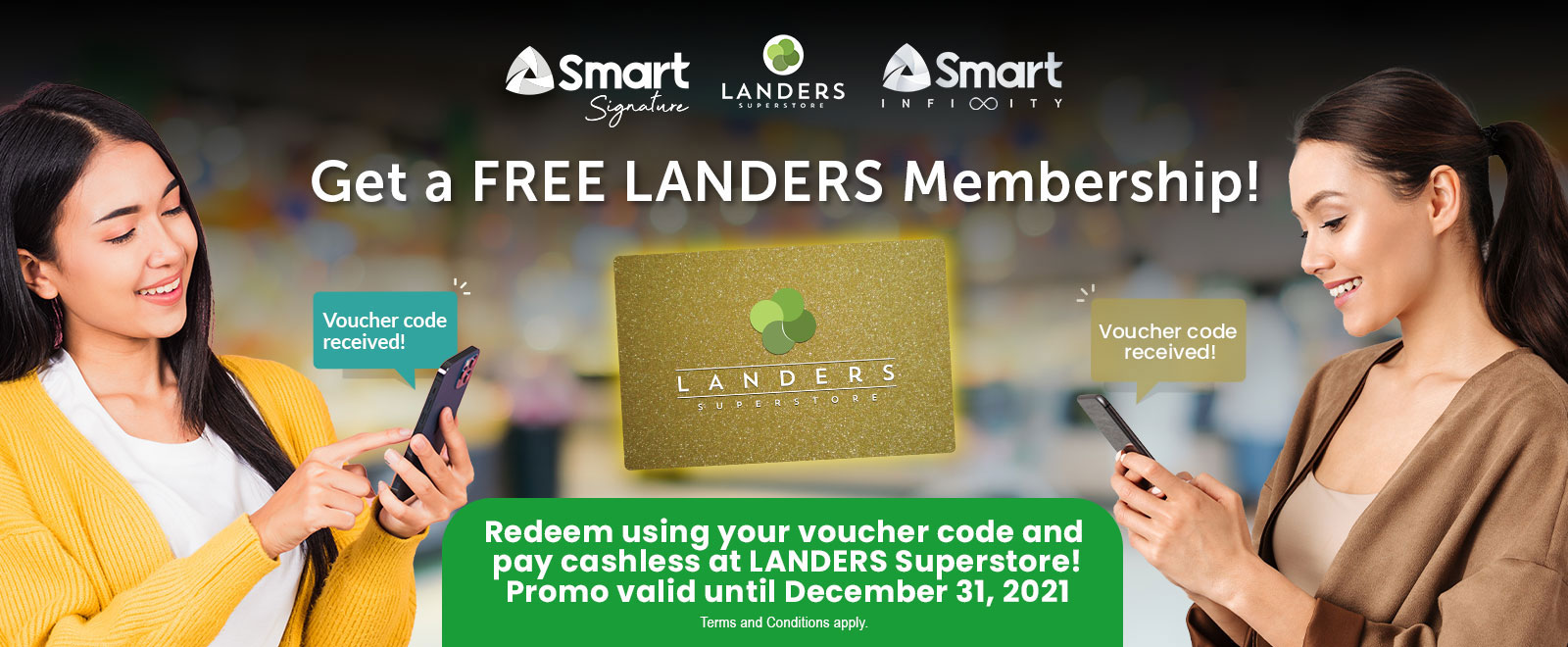 Smart Postpaid & Smart Infinity Free Landers Membership Promo